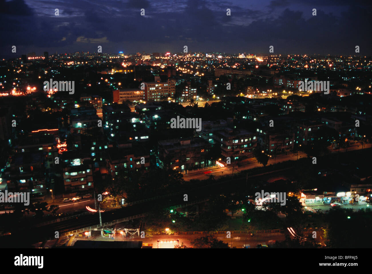 India aerial lights hi-res stock photography and images - Alamy