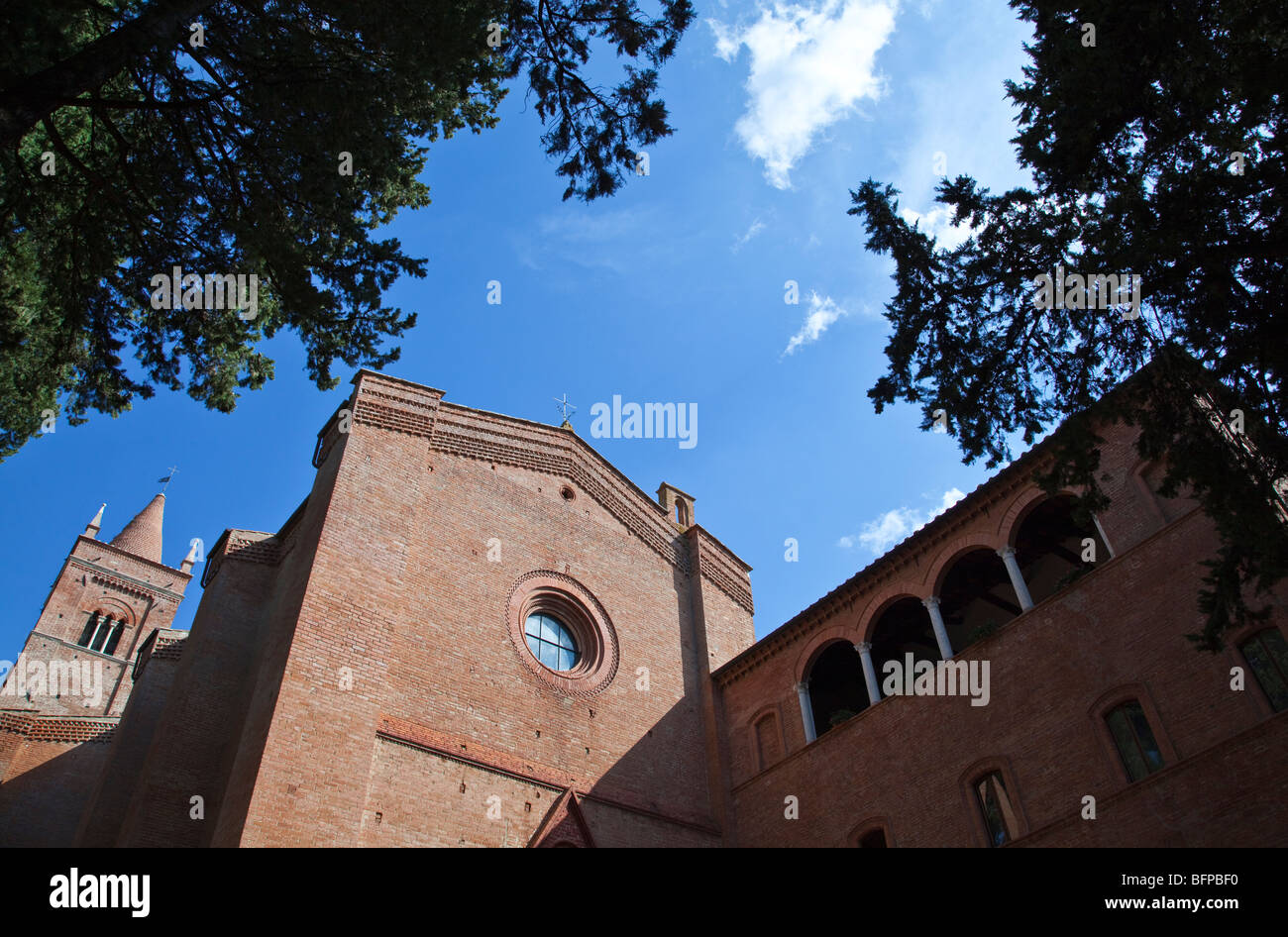 Italy,Tuscany,the Monte Oliveto Maggiore Abbey Stock Photo - Alamy