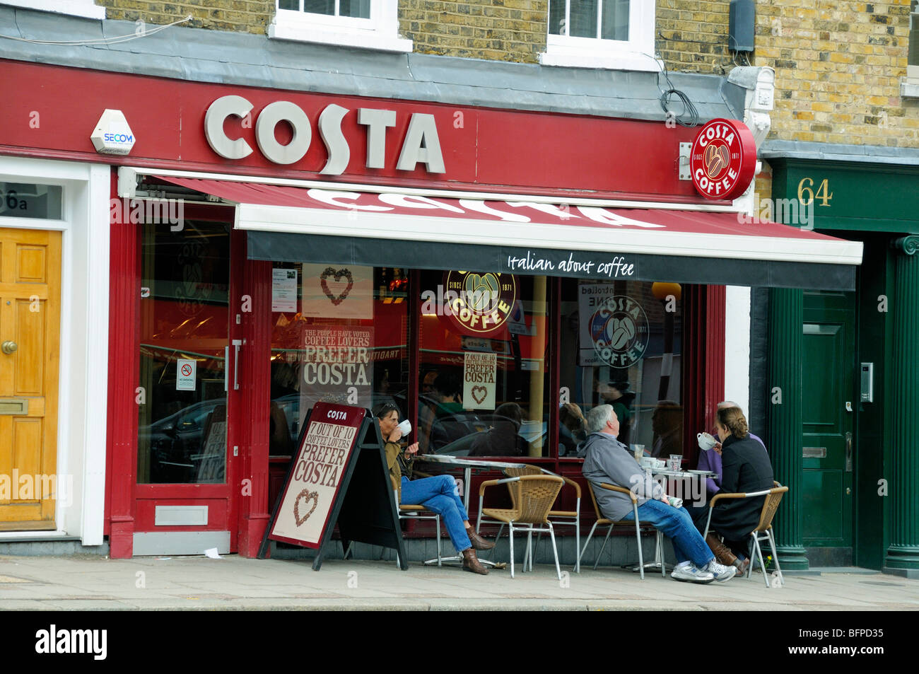 Costa Coffee cafe Highgate Village London England UK Stock Photo - Alamy