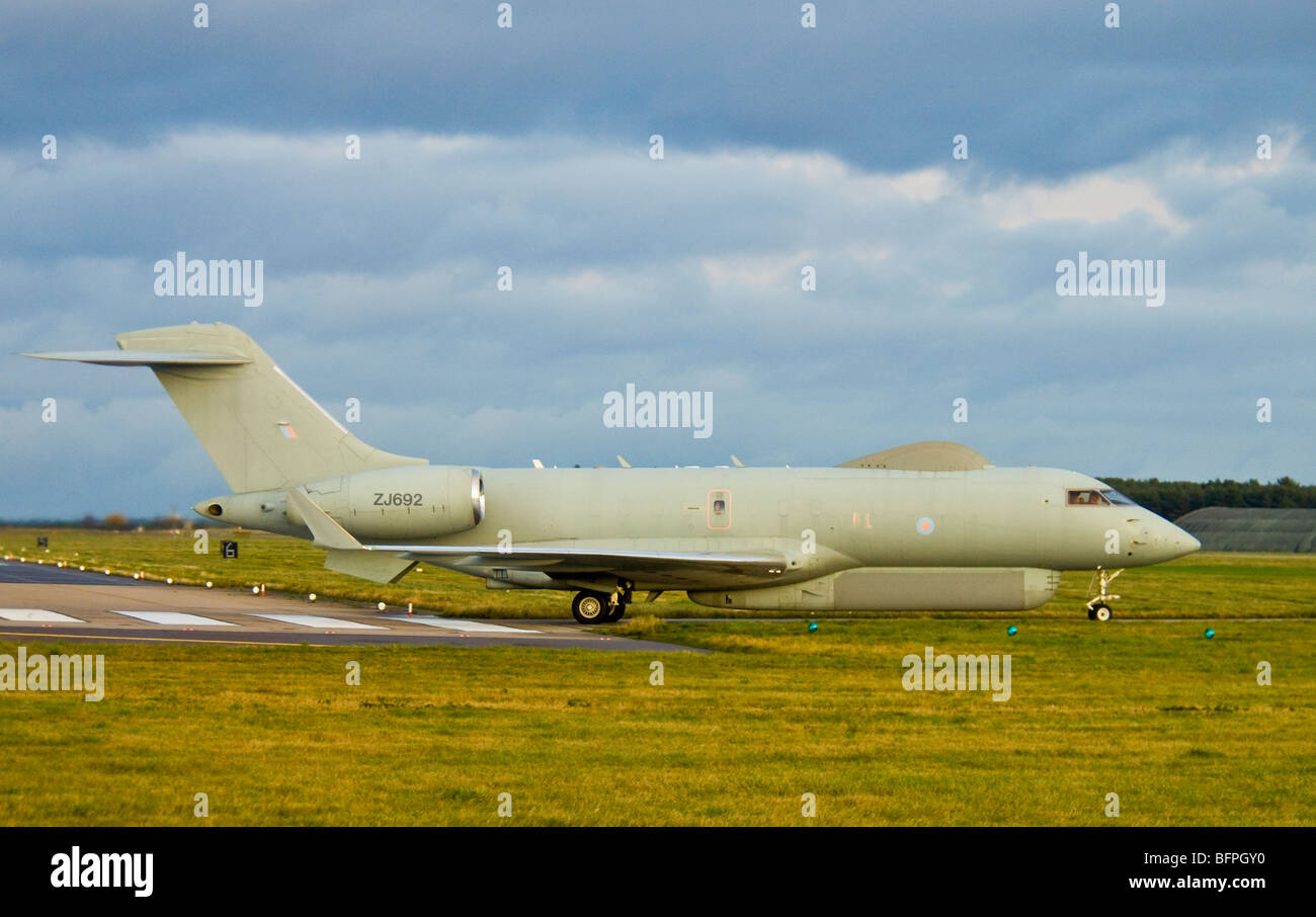 Bombardier Sentinel R1 DE&S Raytheon, Chester arriving for TLT exercise ...