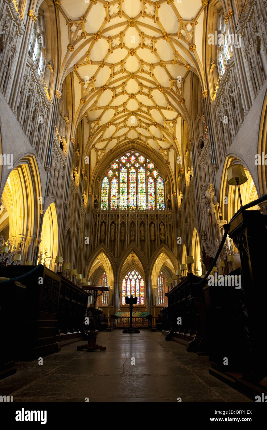 Wells cathedral quire hi-res stock photography and images - Alamy