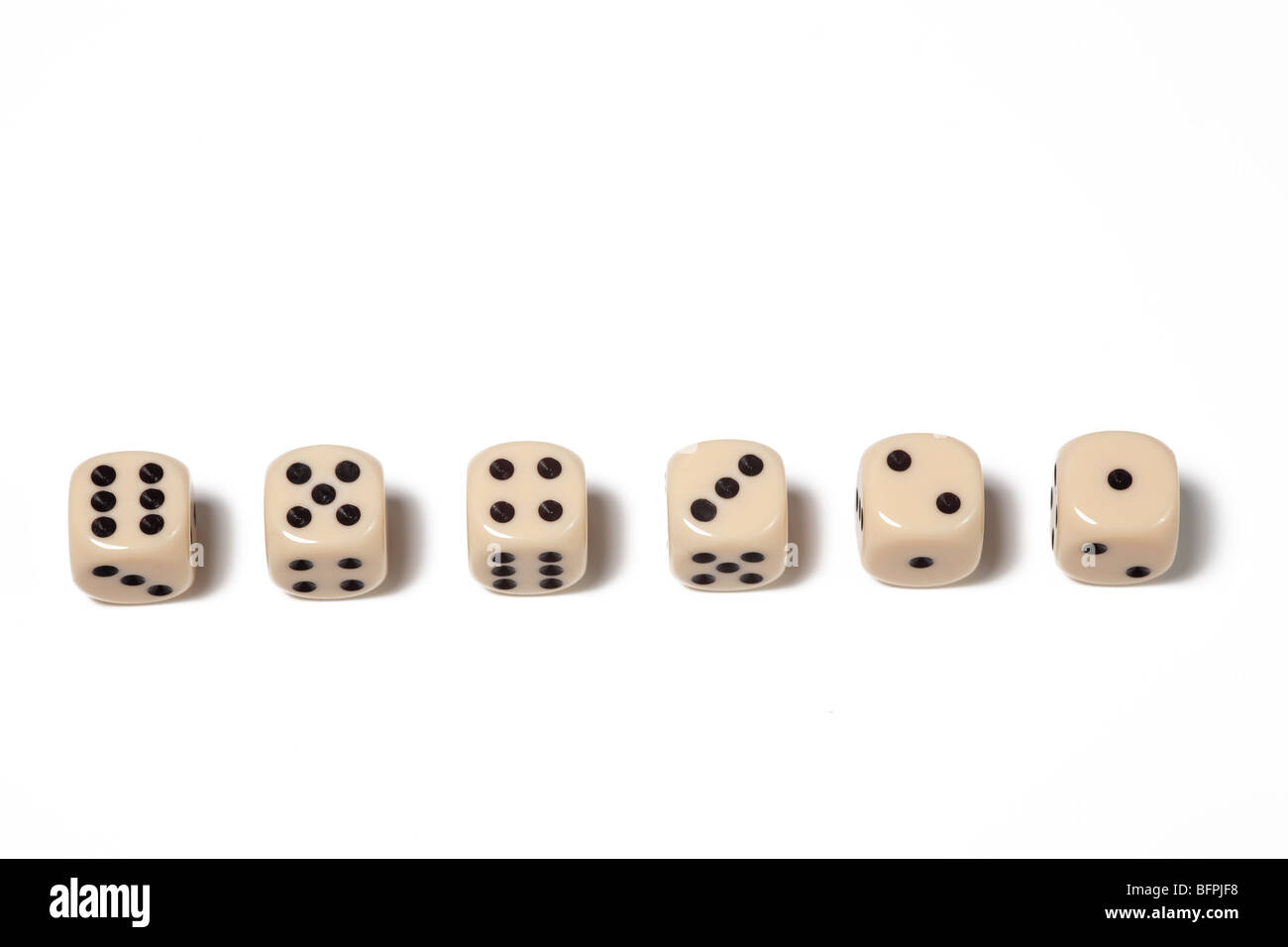 the dice isolated on white background Stock Photo - Alamy
