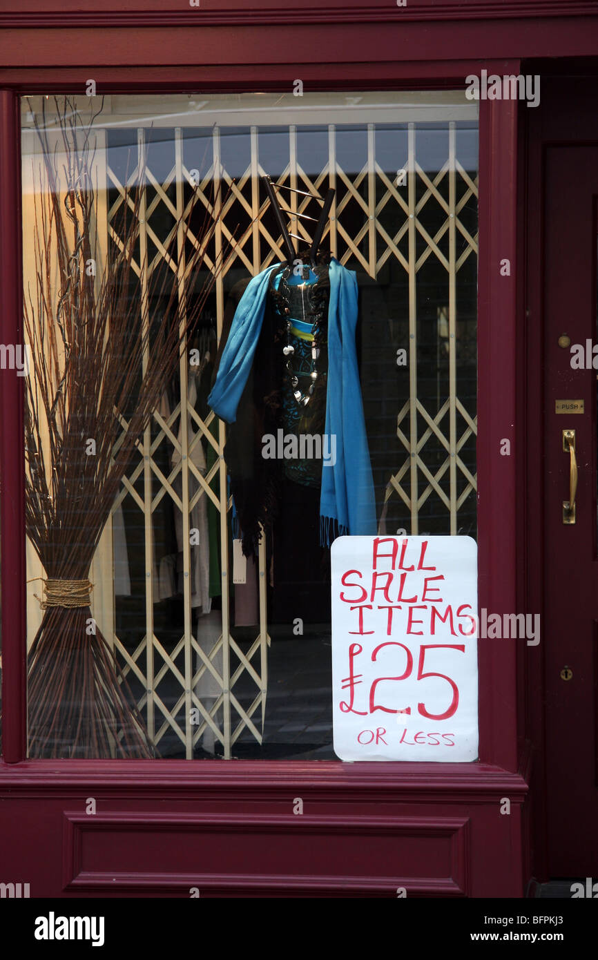 Sale sign in Ladies Clothing shop Stock Photo - Alamy