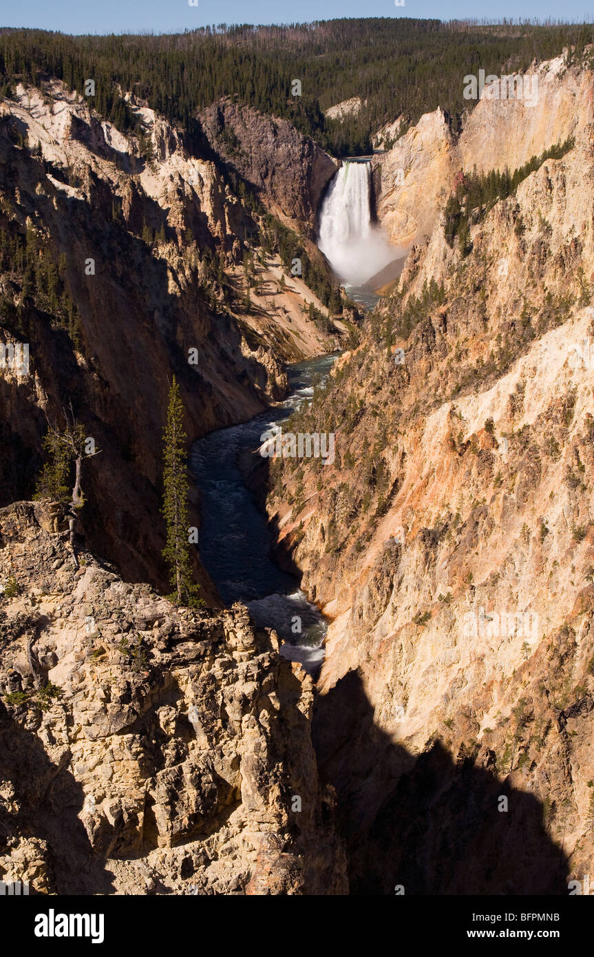 Waterfalls of yellowstone river hi-res stock photography and images - Alamy