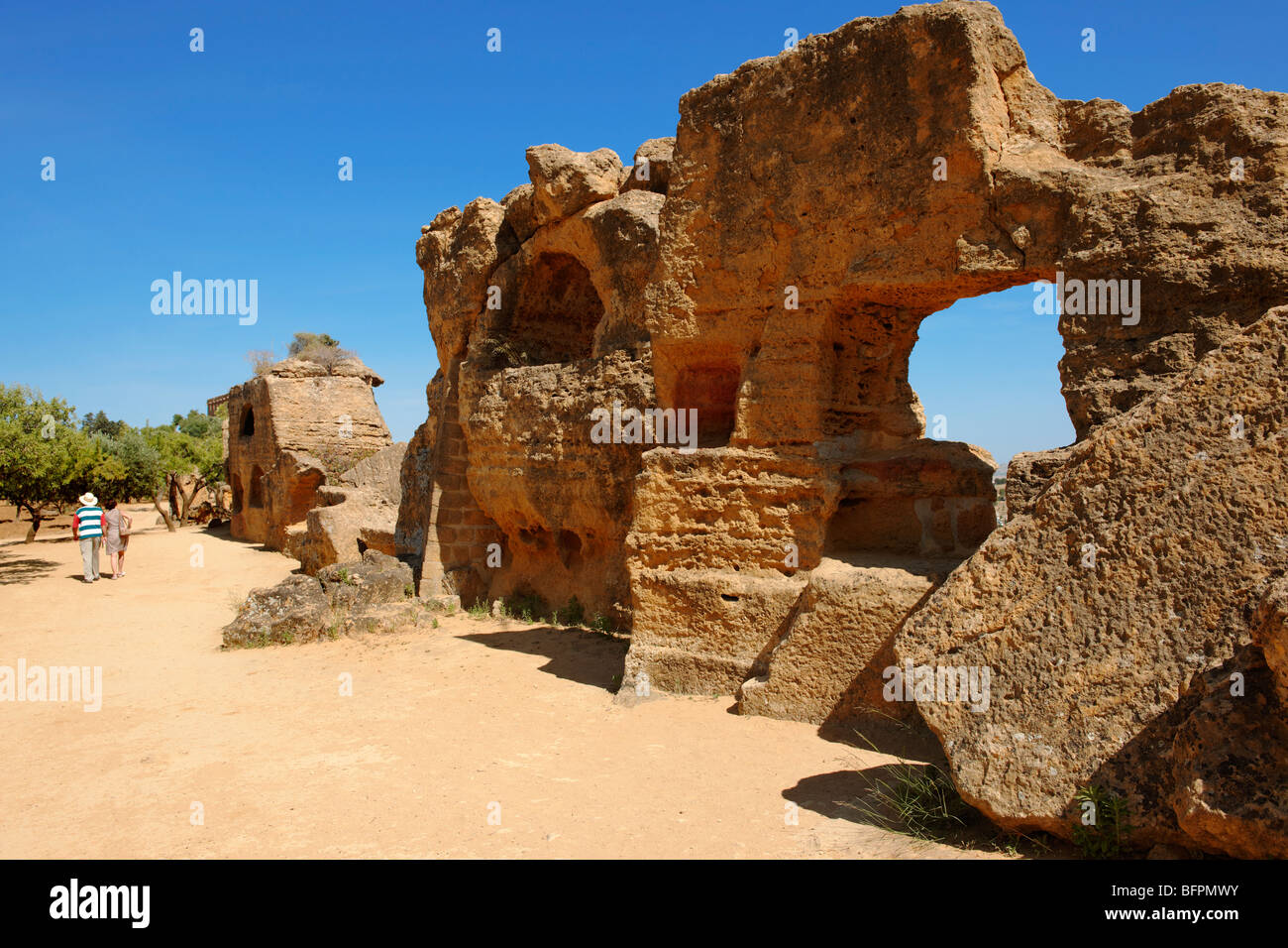 Ancient Greek walls of Agrigento, sicily Stock Photo - Alamy