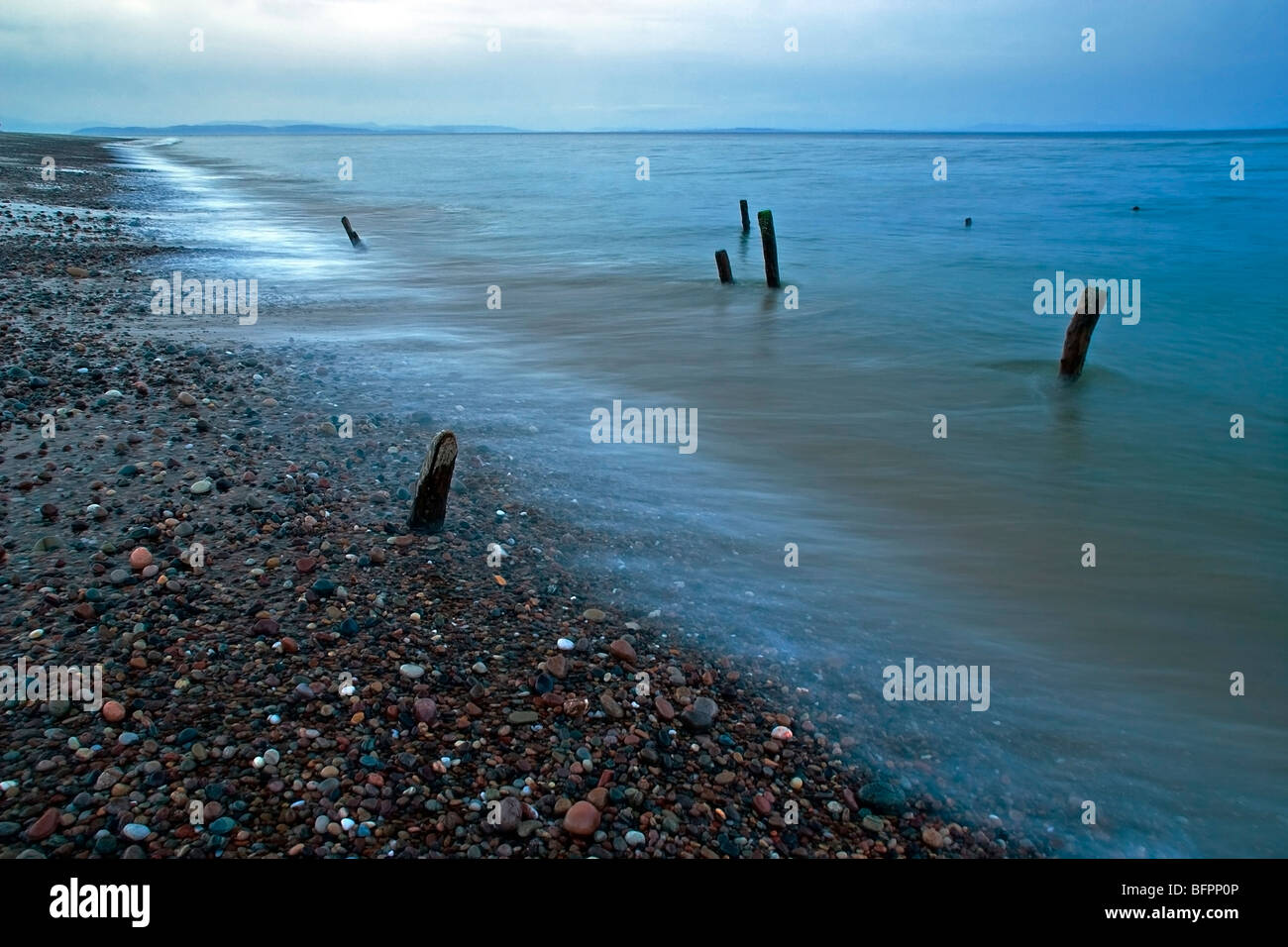 Findhorn beach at dusk, Morayshire, Scotland, UK Stock Photo - Alamy