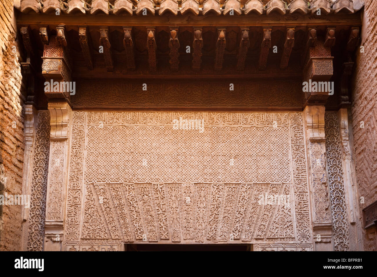entrance to the The Mexuar, Alhambra Palace, Granada, Spain Stock Photo ...