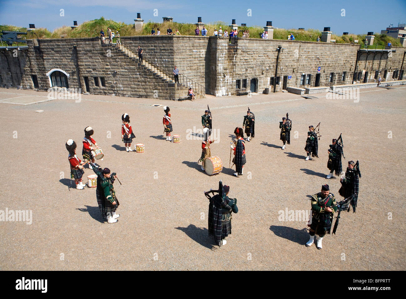 The 78th Highlanders perform inside the Halifax Citadel Stock Photo - Alamy