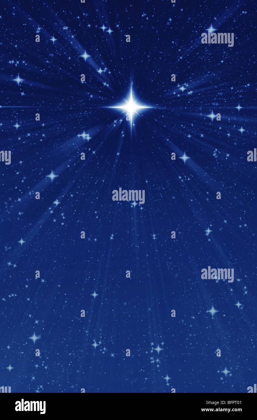 Bright Star In Night Sky