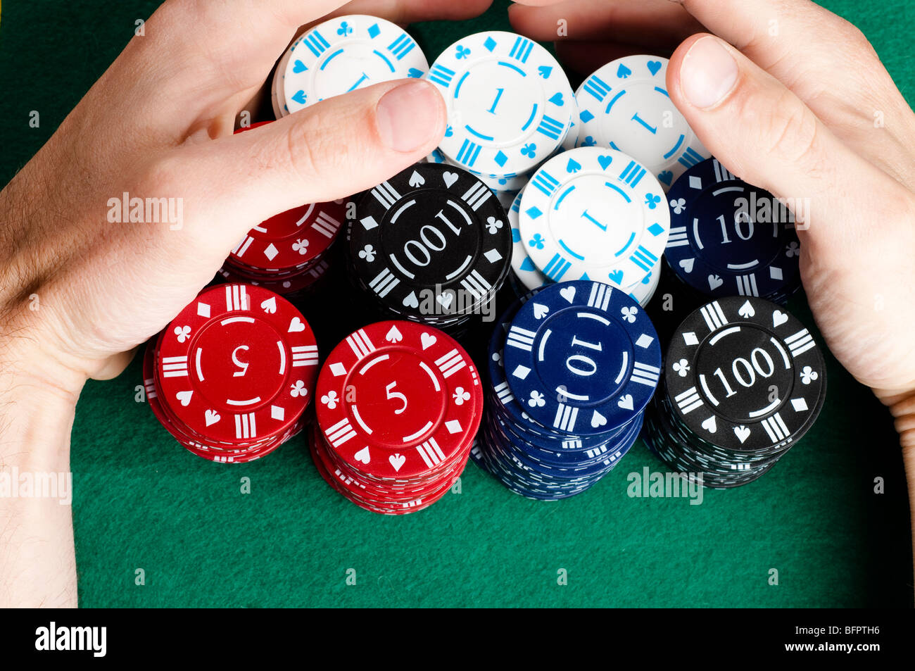 Poker chips hi-res stock photography and images - Alamy