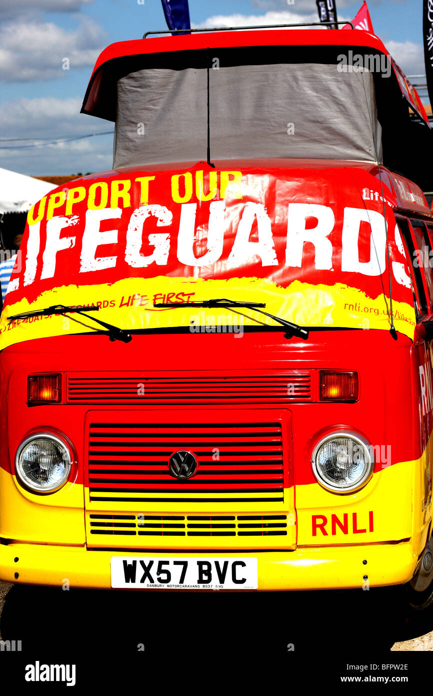 RNLI Lifeguard Charity Van Stock Photo - Alamy