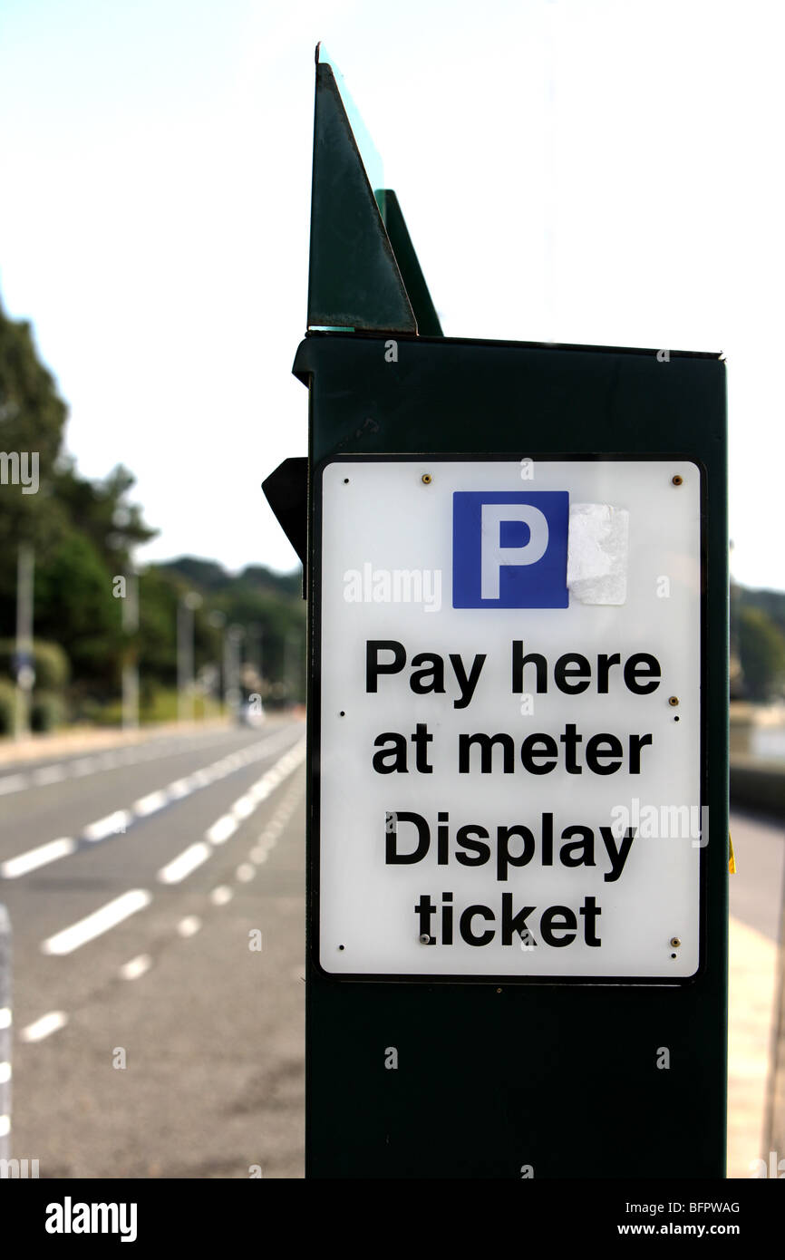 Car Park Display Meter Stock Photo - Alamy