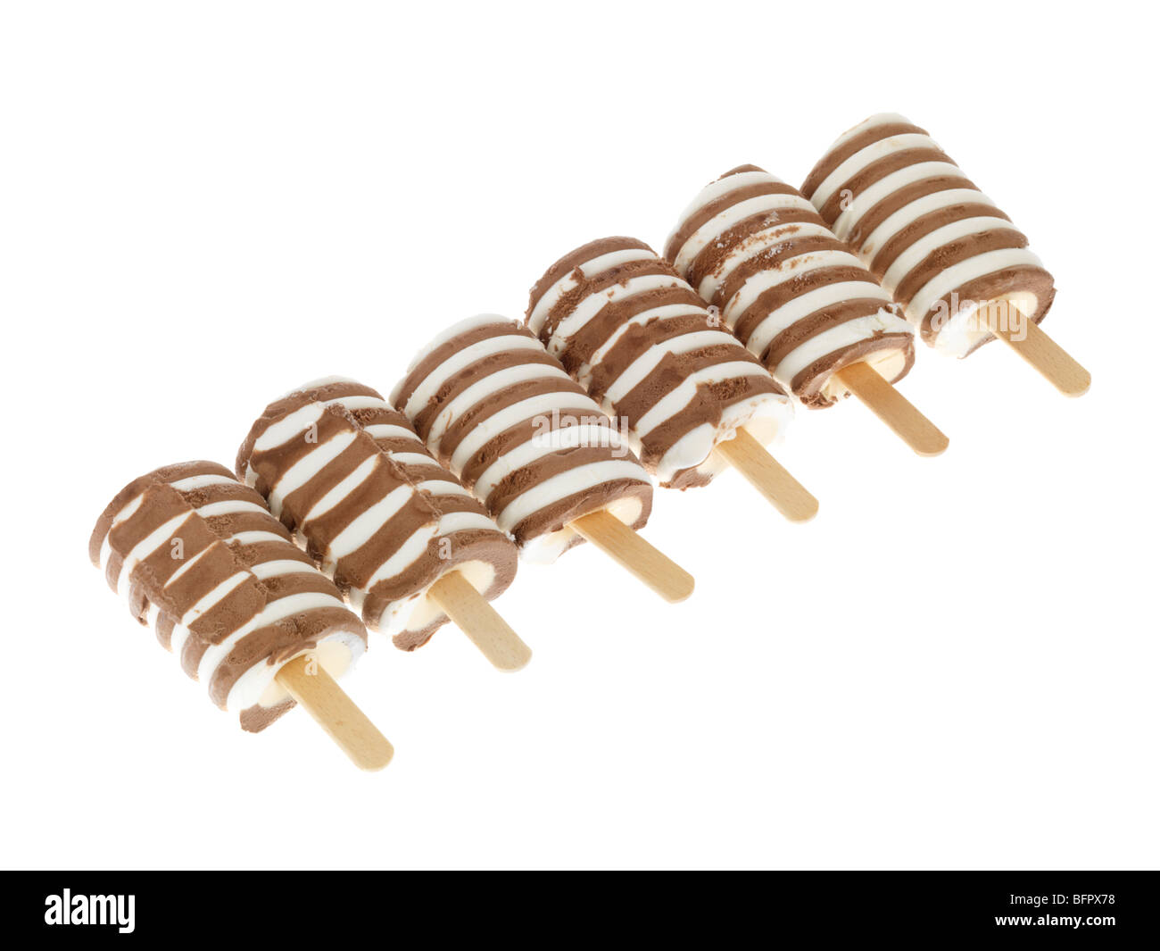 Chocolate Ice Lollies Stock Photo - Alamy