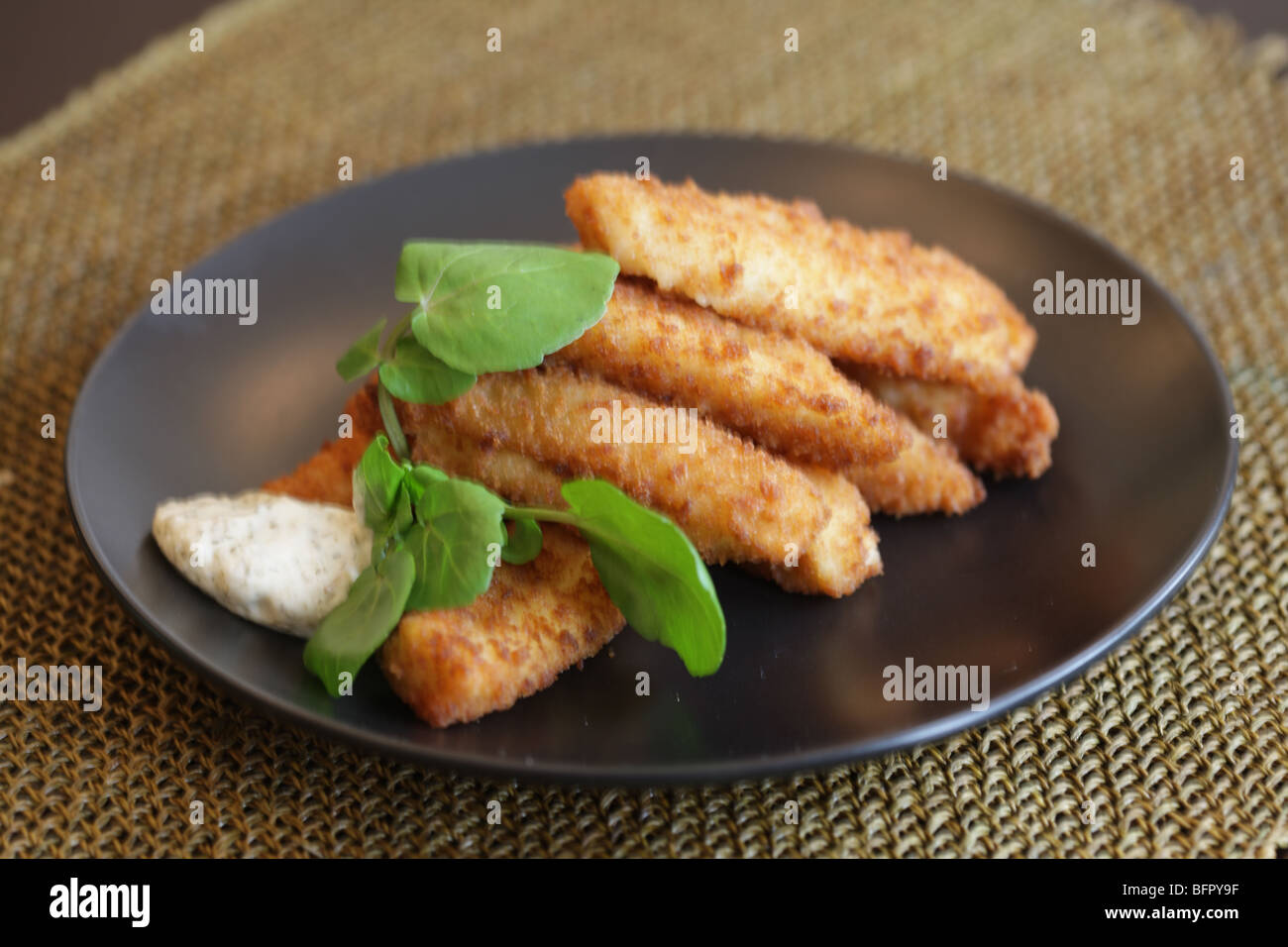 Breaded goujons hi-res stock photography and images - Alamy