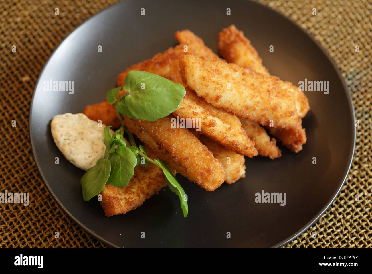 Breaded goujons hi-res stock photography and images - Alamy