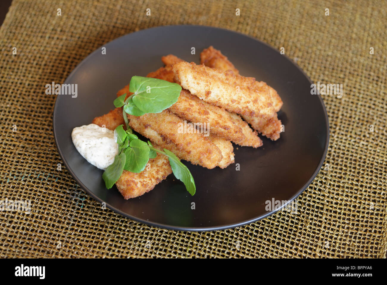 Breaded goujons hi-res stock photography and images - Alamy