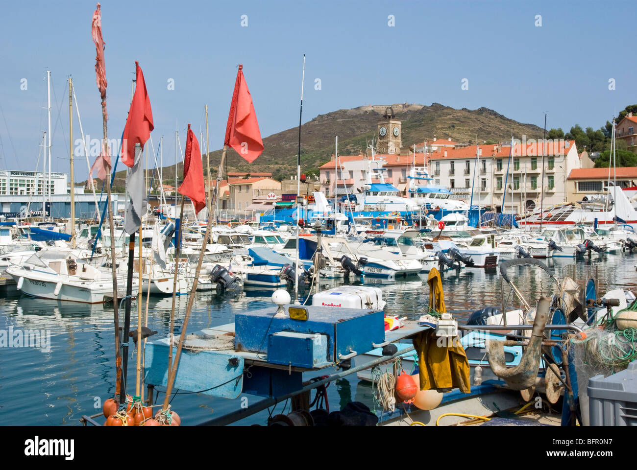 The harbour Port Vendres Pyrenees Orientals France Stock Photo - Alamy