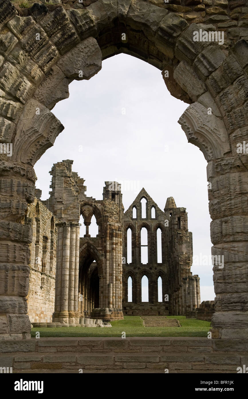 Whitby Abbey is a ruined Benedictine abbey north Yorkshire Stock Photo ...