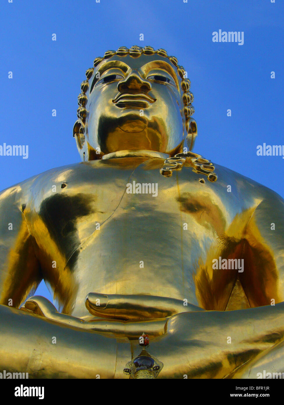 Northern Thailand - Large Buddha statue in the Golden Triangle Stock ...