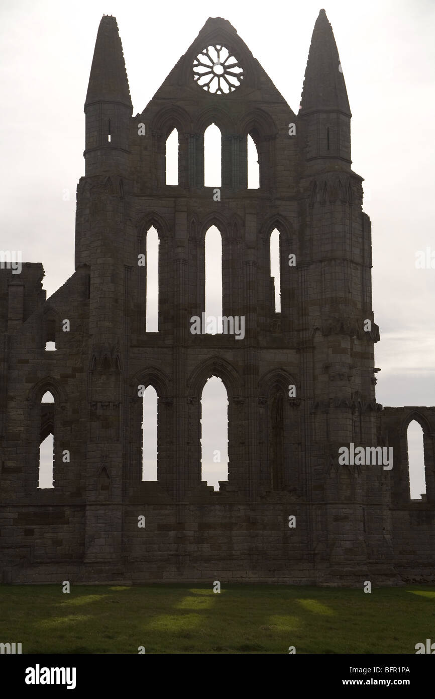 Whitby Abbey is a ruined Benedictine abbey north Yorkshire Stock Photo ...