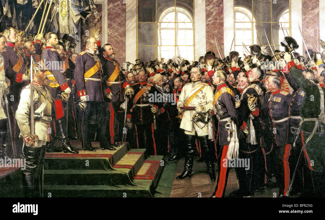 WILLIAM I of Prussia is hailed by German Princes as their new Emperor ...