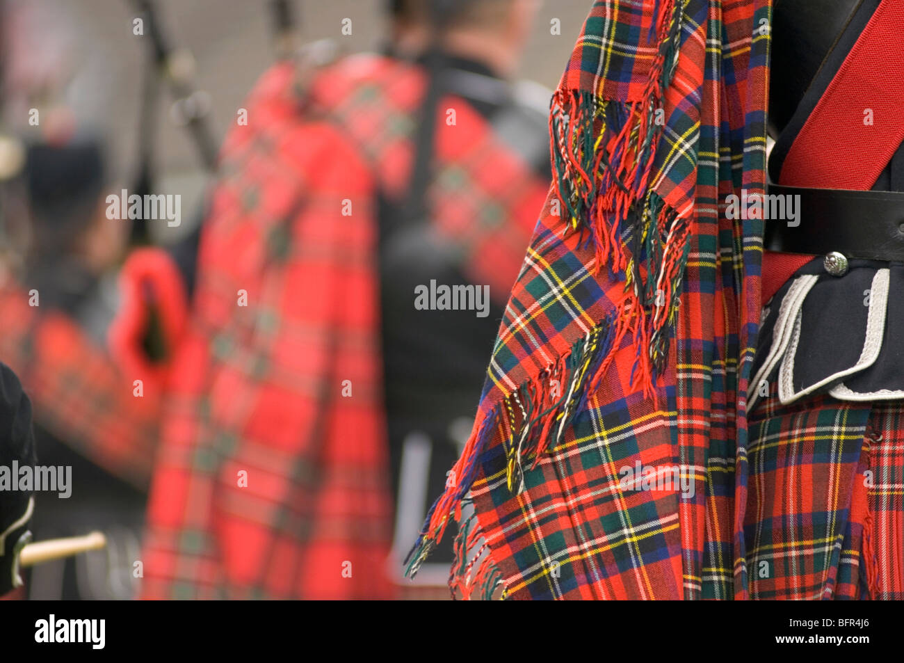 Pipe Band marching at Highland Games Stock Photo - Alamy