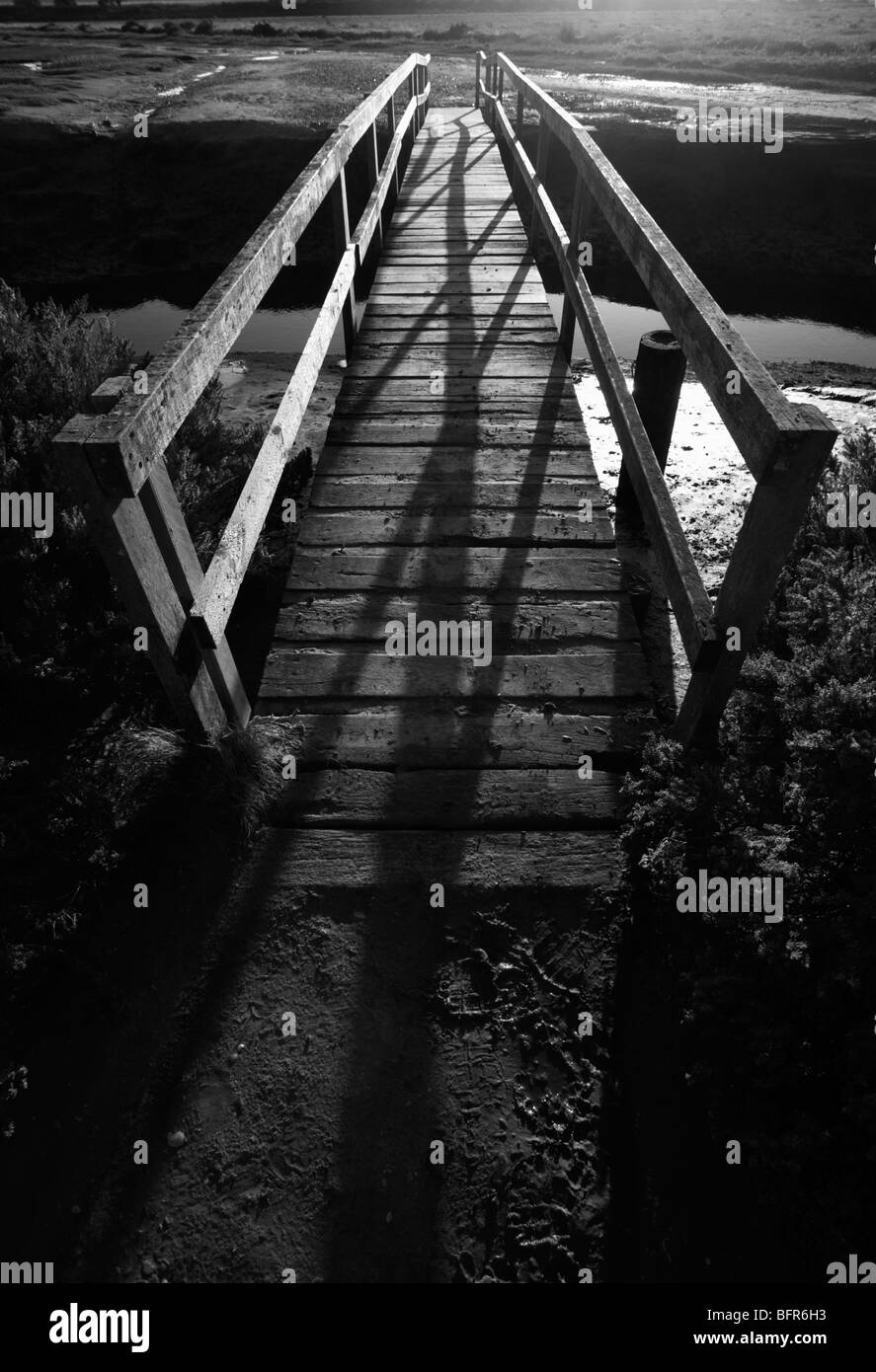 Stiffkey bridge Black and White Stock Photos & Images - Alamy