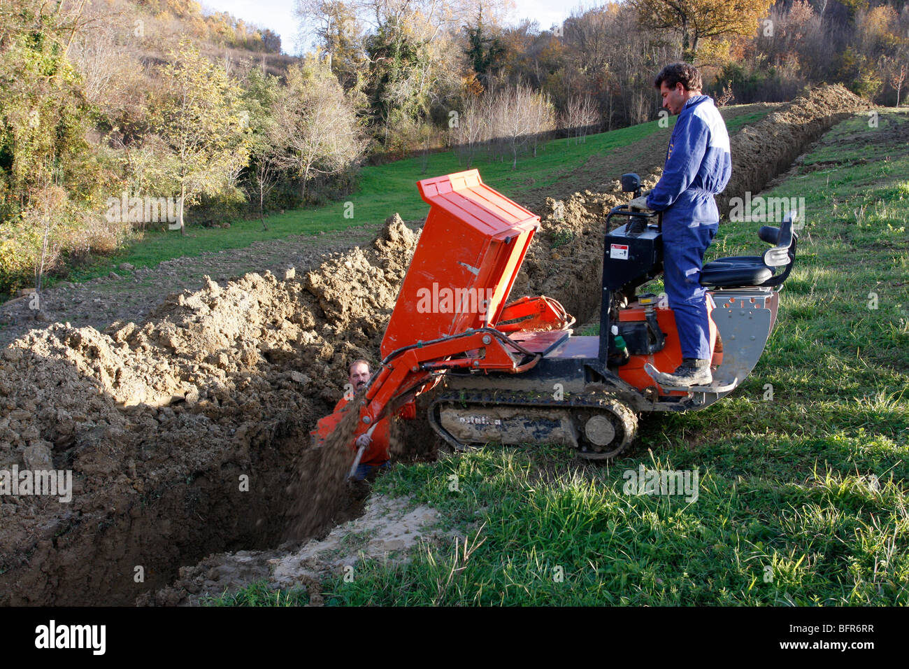 Geothermal Heating....Installation of geothermal tubes for domestic ...