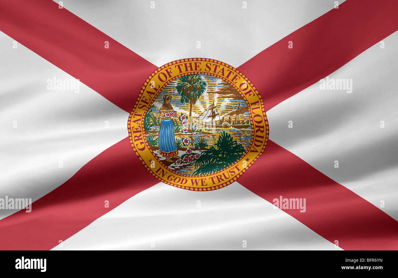 A very large flag of Florida Stock Photo - Alamy