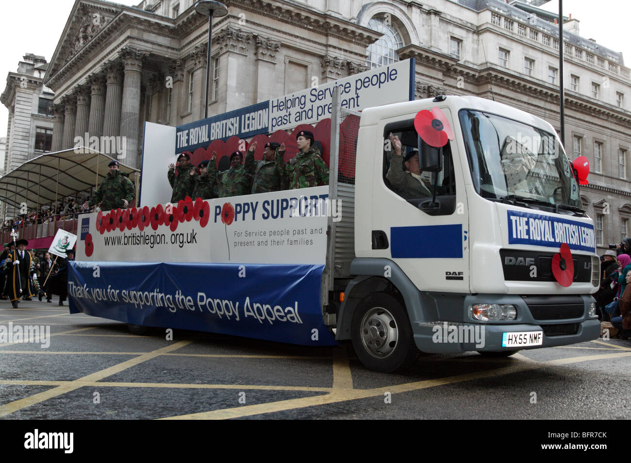 Float in Lord Mayors Show 2009 on behalf of the Royal British Legion ...