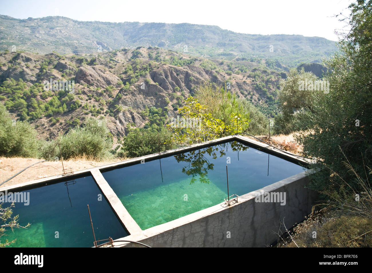 dh Cretan mountains FARMING GREECE CRETE Irregation supply water tank ...