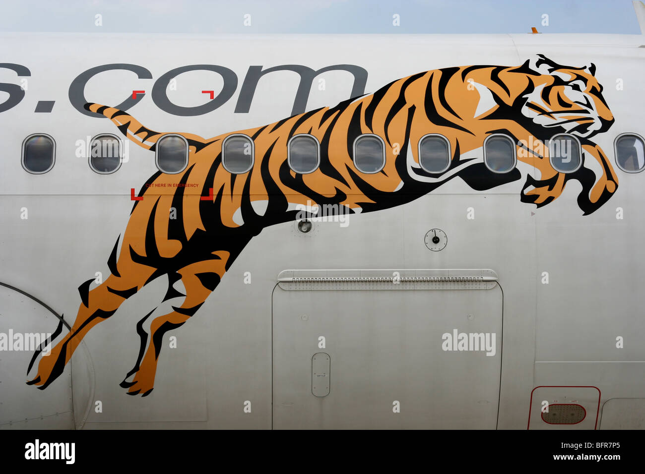 Tiger Airways Livery Logo Plane Singapore LCCT Stock Photo - Alamy