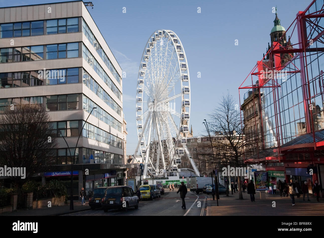 The big wheel, the Sheffield Eye, on Fargate, Sheffield, South ...