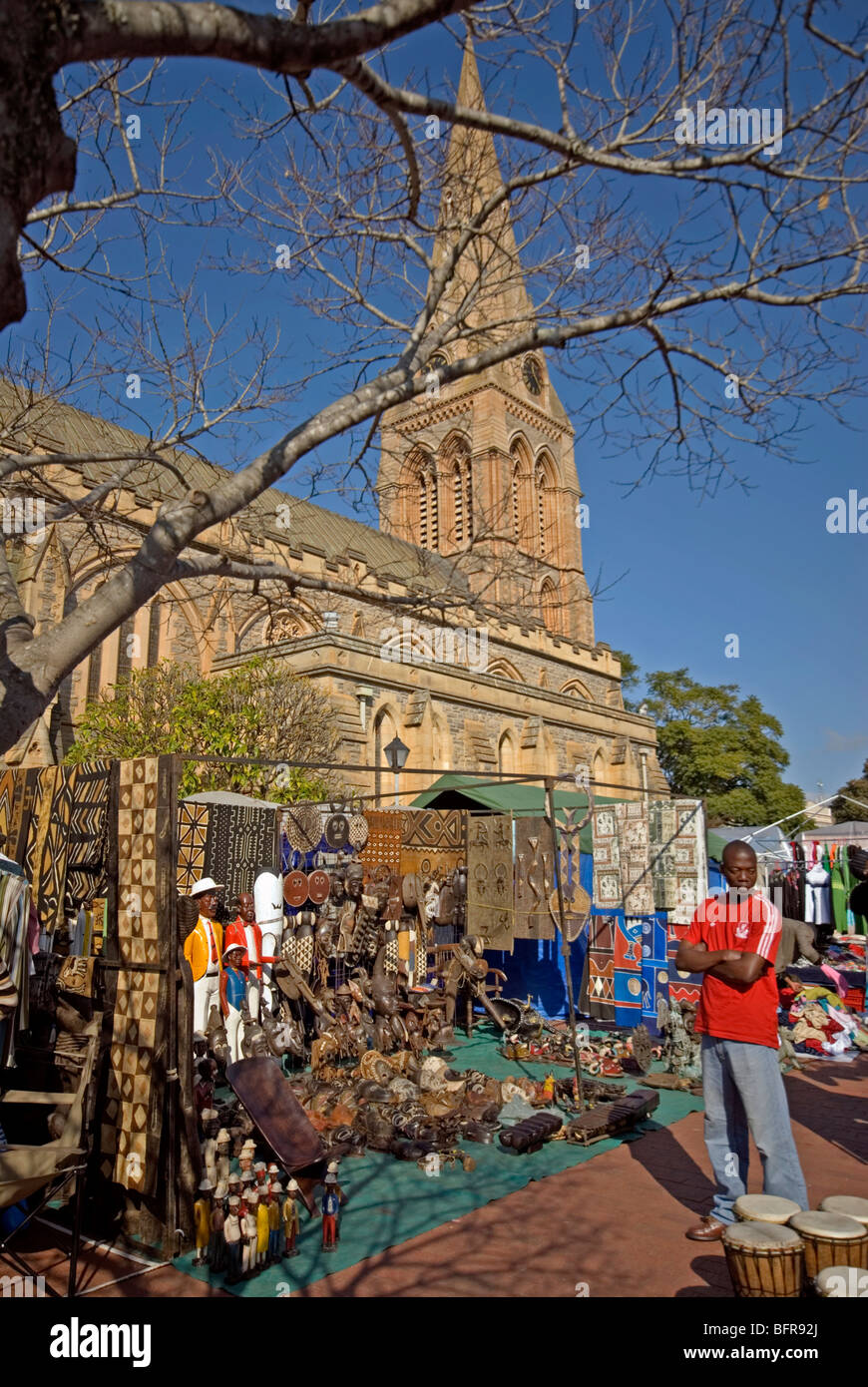 Stalls in Church Square National Arts Festival Stock Photo - Alamy
