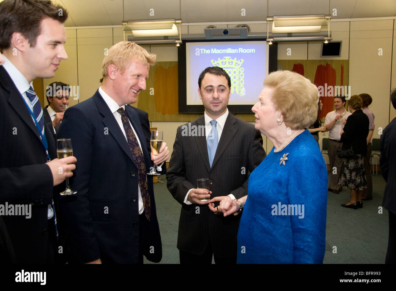 Lady Thatcher visiting Parliament in October 2007 Stock Photo - Alamy