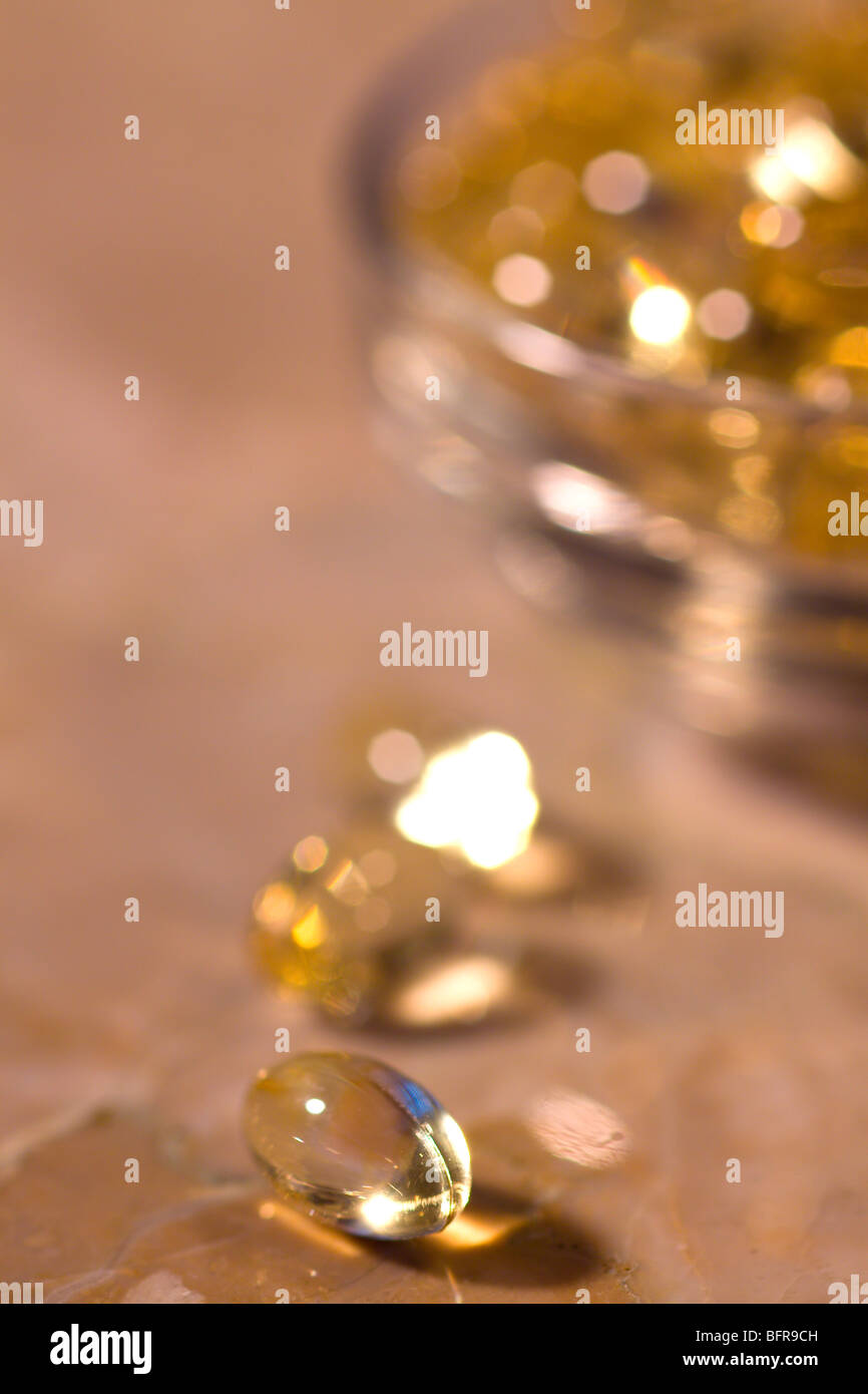 Vitamin D Capsules Stock Photo - Alamy