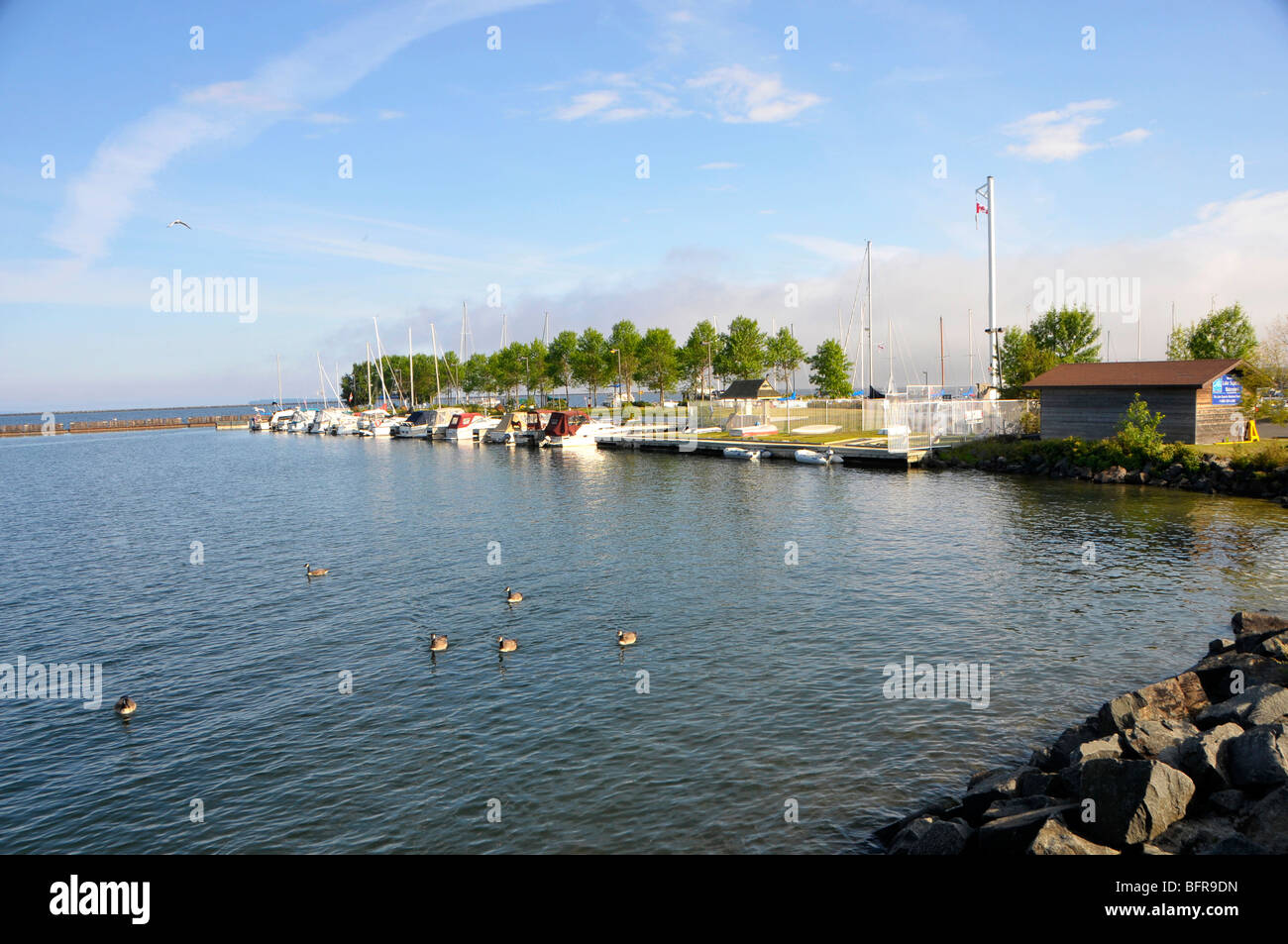 Boats in Harbor Area in Thunder Bay Ontario Canada Lake Superior Stock ...