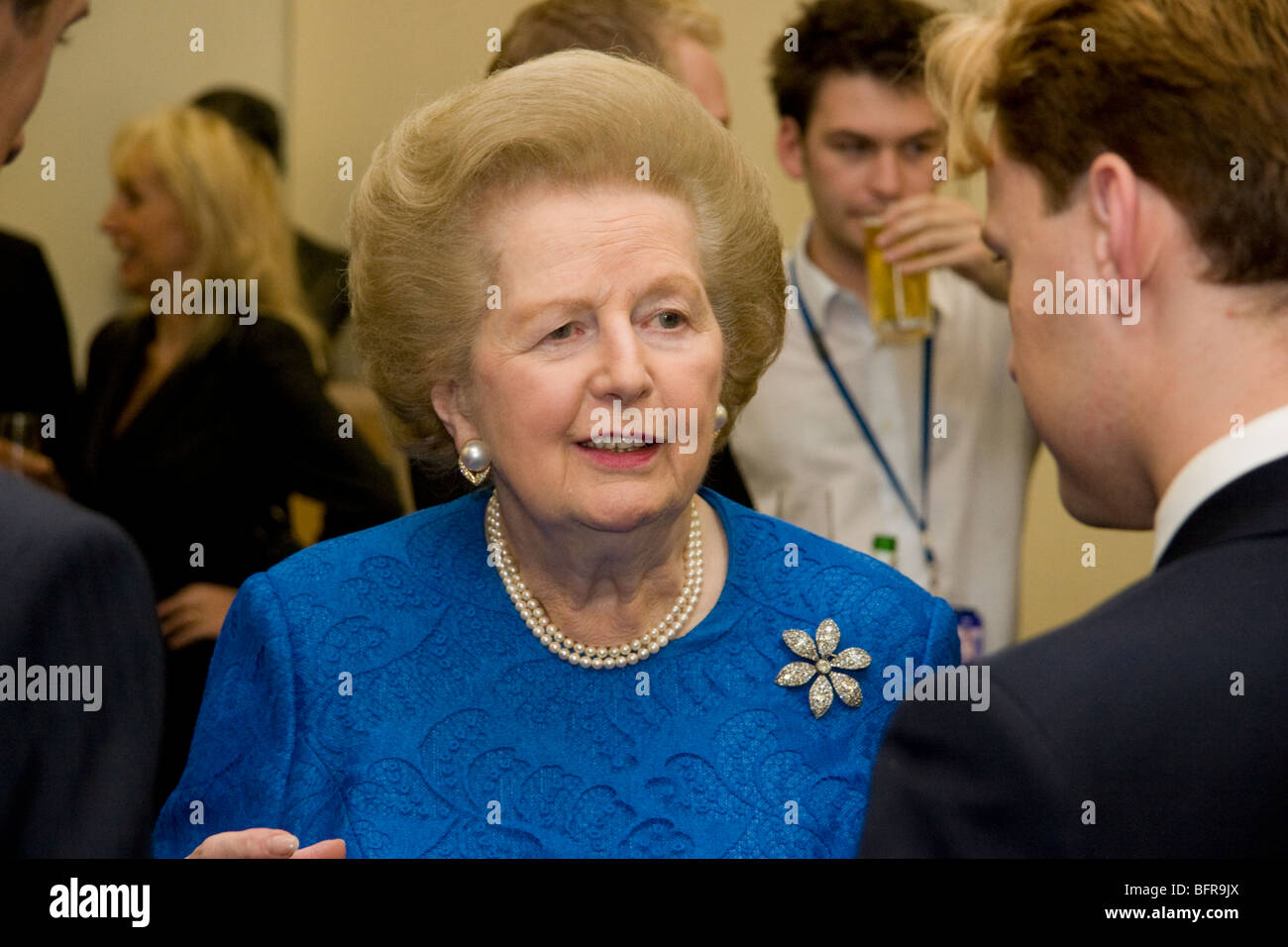 Lady Thatcher visiting Parliament in October 2007 Stock Photo - Alamy
