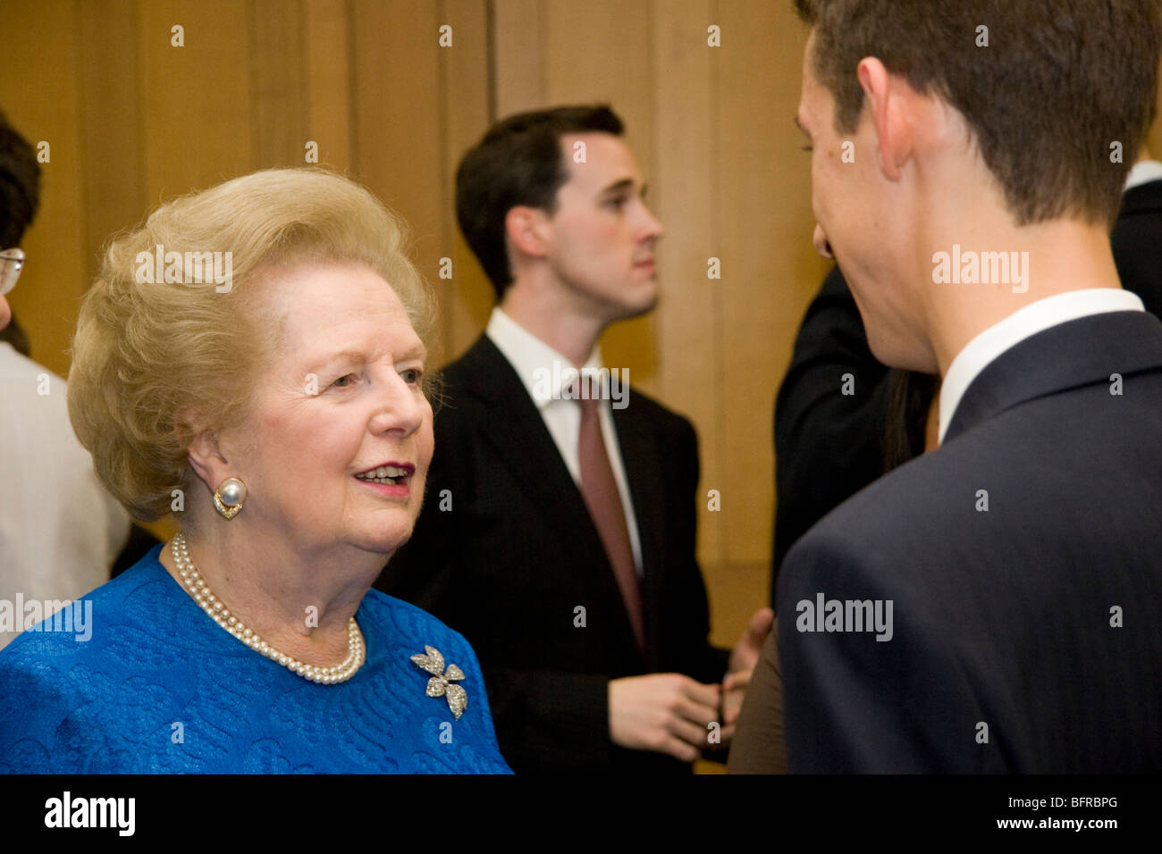 Lady Thatcher visiting Parliament in October 2007 Stock Photo - Alamy