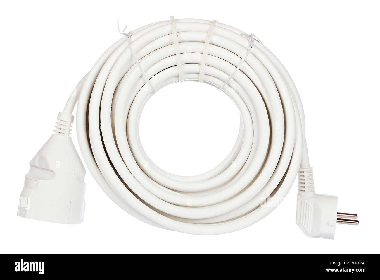 Electric cable isolated on white background Stock Photo - Alamy