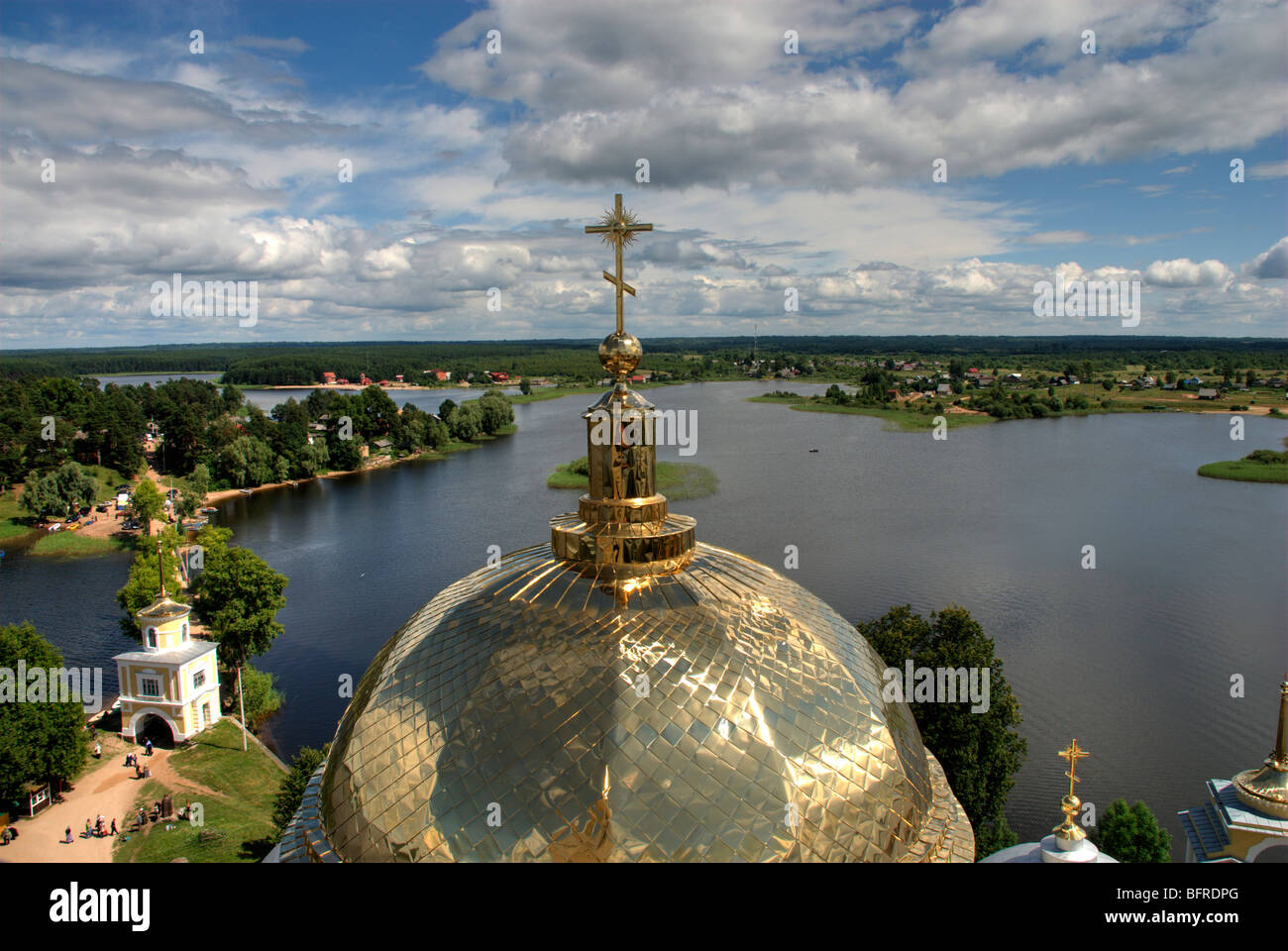Lake Seliger. Monastery Nilov. Russia, Tver area Stock Photo - Alamy