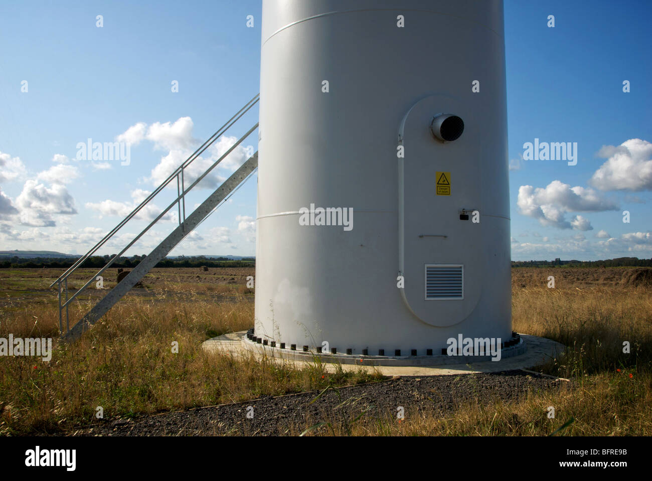 West Mill Wind Turbines Watchfield Shrivenham Wiltshire UK Stock Photo ...
