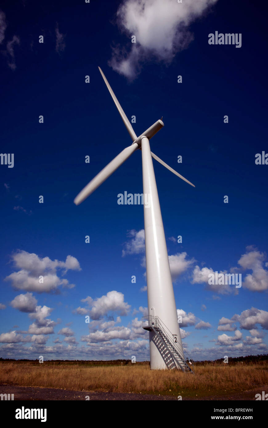 West Mill Wind Turbines Watchfield Shrivenham Wiltshire UK Stock Photo ...