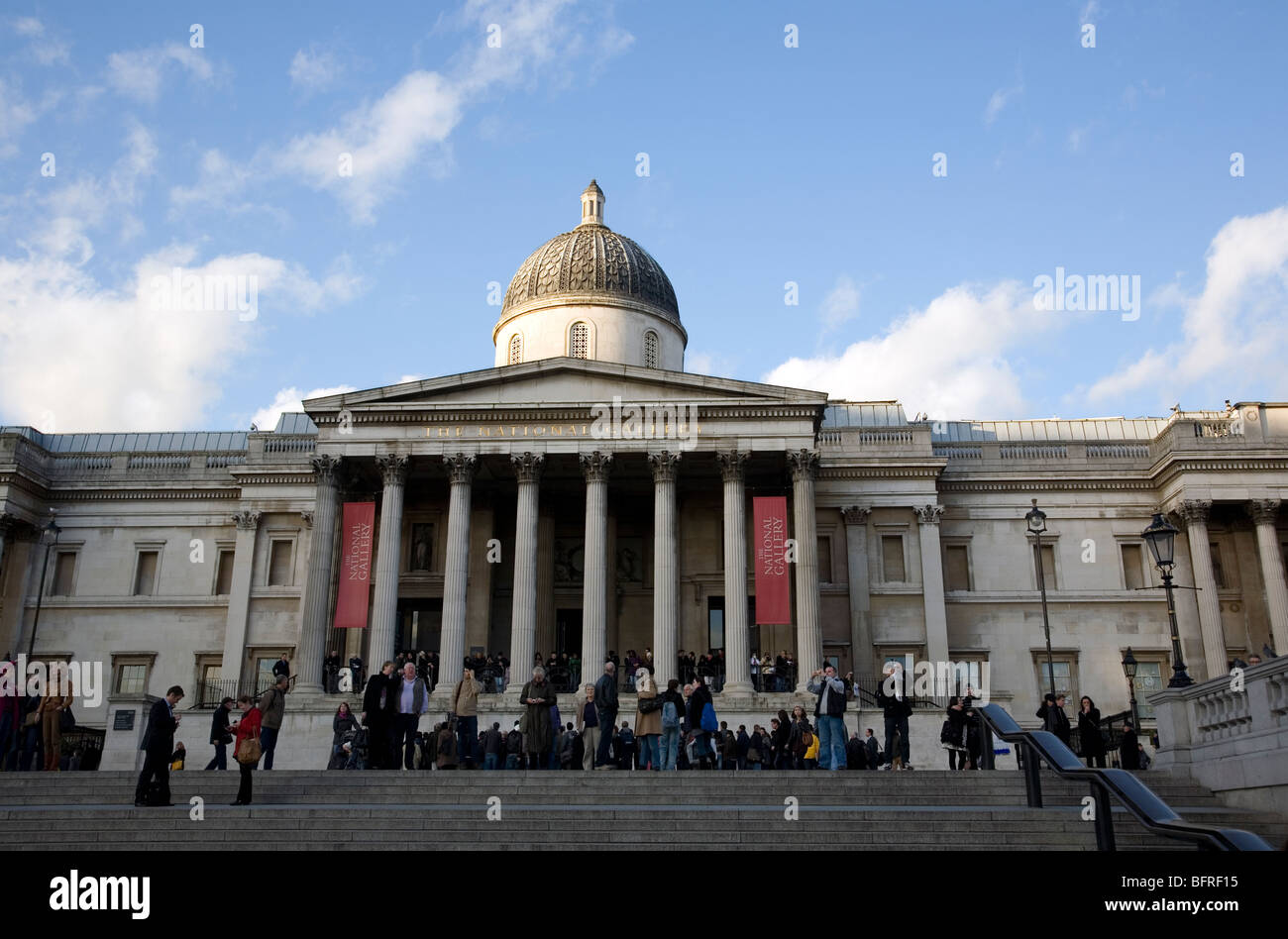 National Gallery in Trafalgar Square - London Stock Photo - Alamy