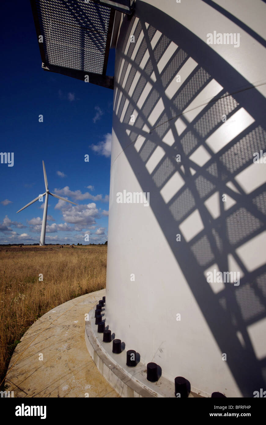 West Mill Wind Turbines Watchfield Shrivenham Wiltshire UK Stock Photo ...