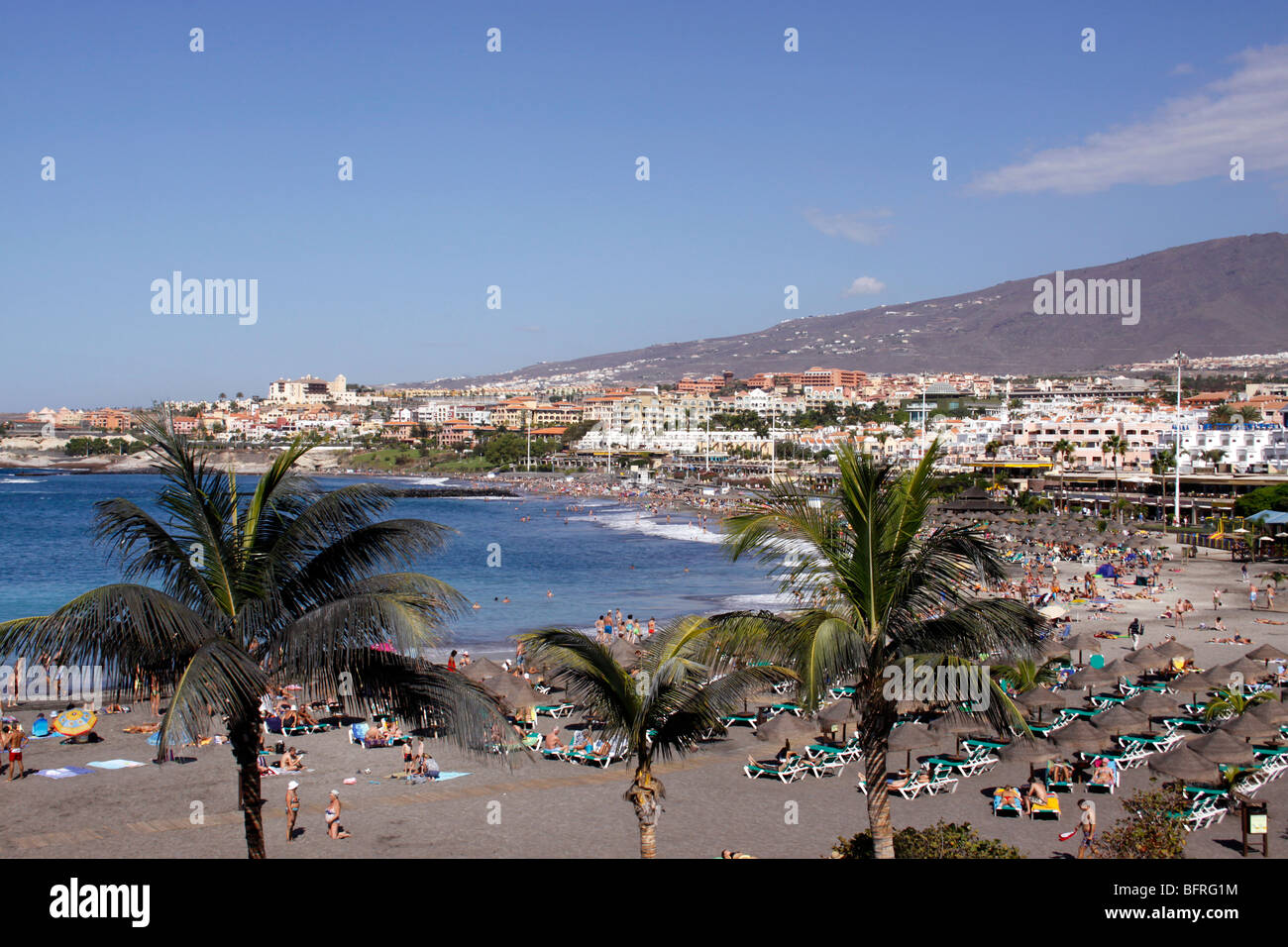 Playa Torviscas Adeje Tenerife Canary Islands High Resolution Stock ...
