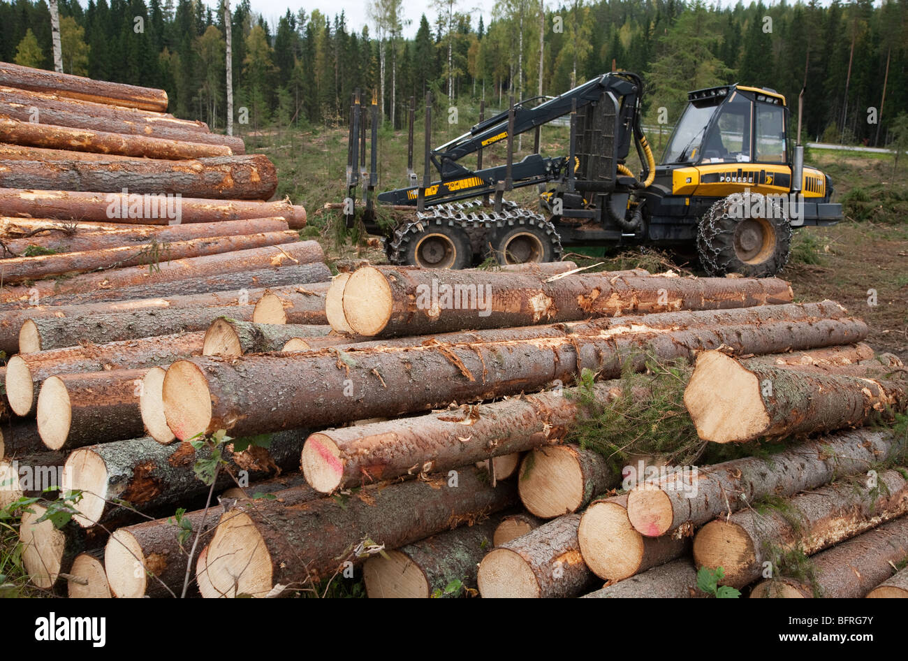 Modern logging equipment hi-res stock photography and images - Alamy