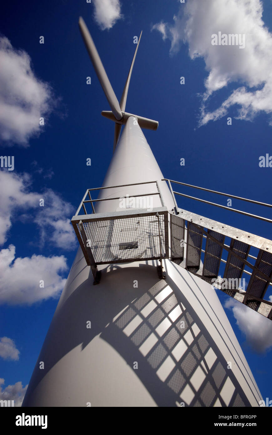 West Mill Wind Turbines Watchfield Shrivenham Wiltshire UK Stock Photo ...