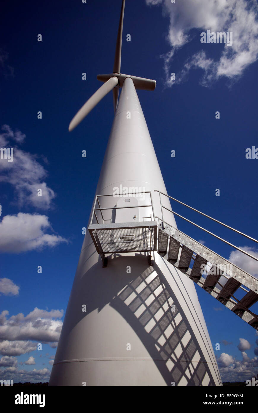 West Mill Wind Turbines Watchfield Shrivenham Wiltshire UK Stock Photo ...