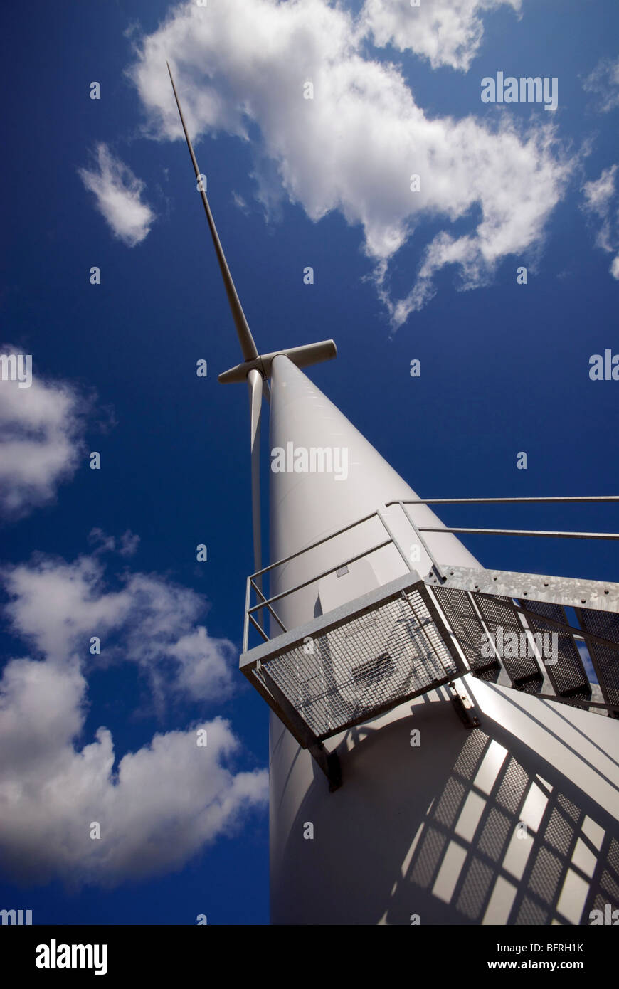 West Mill Wind Turbines Watchfield Shrivenham Wiltshire UK Stock Photo ...